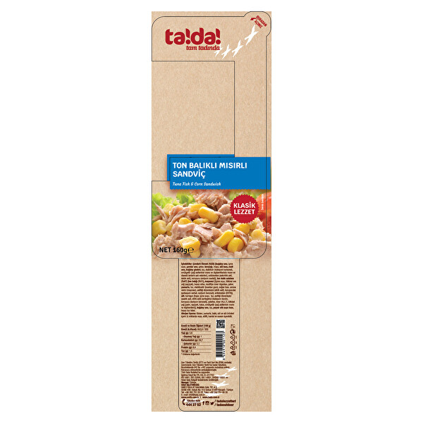 Tada Klasik Ton Balıklı Sandviç 160 g #30167335 | CarrefourSA