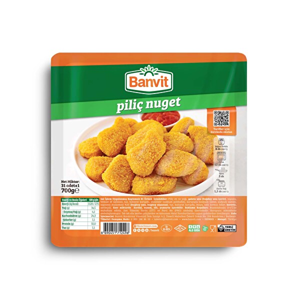 Banvit Piliç Nuget 700 Gr | CarrefourSA