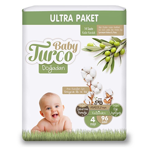 Baby Turco Ultra Maxi 4 Beden 96'lı | CarrefourSA