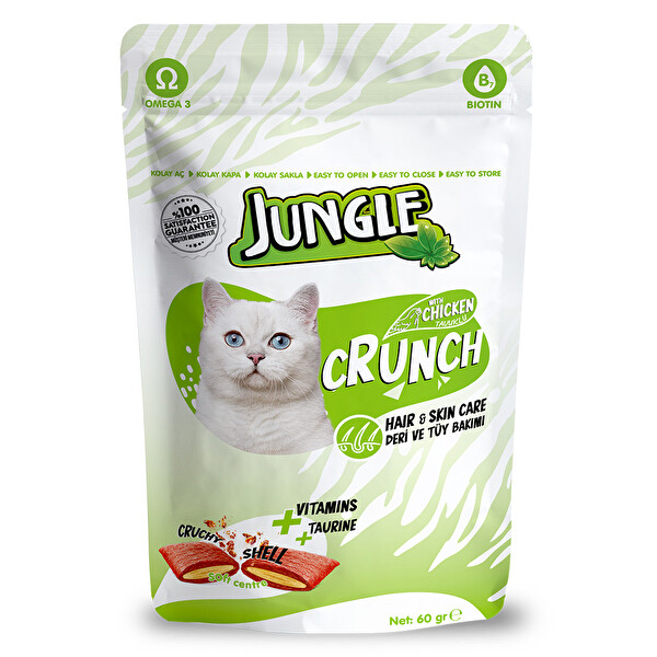Jungle Crunch Ödül Maması Deri Ve Tüy Bakımı 60 G | CarrefourSA