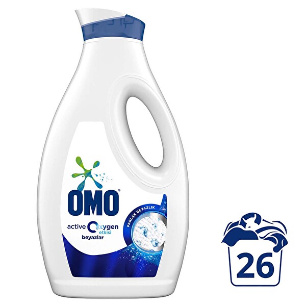 Omo Active Oxygen Etkisi Sıvı Çamaşır Deterjanı Beyazlar İçin 1690 ml ...