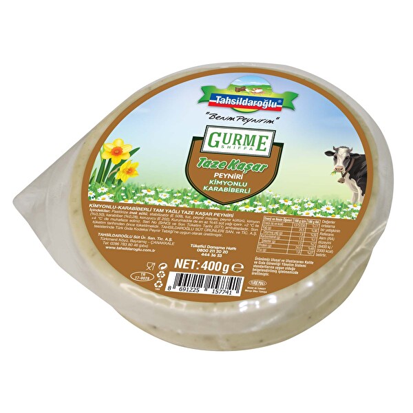 Gurme Şifa Kimyonlu&Kara Biberli Taze Kaşar Peyniri 400 g | CarrefourSA