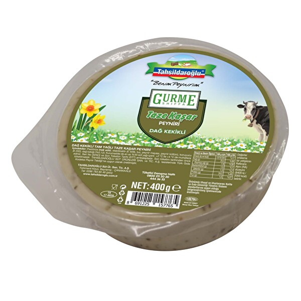 Gurme Şifa Dağ Kekikli Taze Kaşar Peyniri 400 g | CarrefourSA