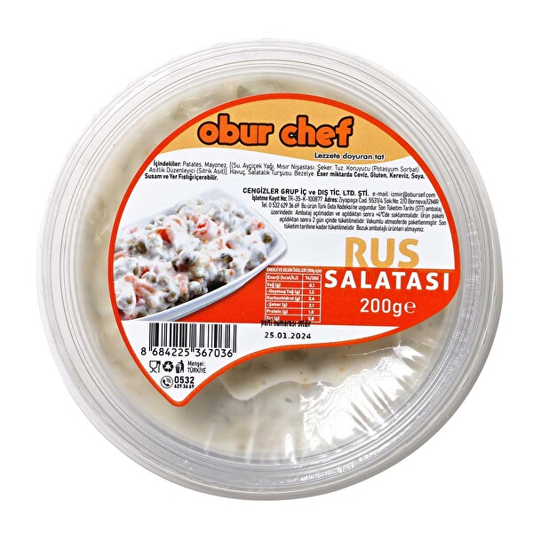 Obur Chef Rus Salatası 200 g #30427879 | CarrefourSA