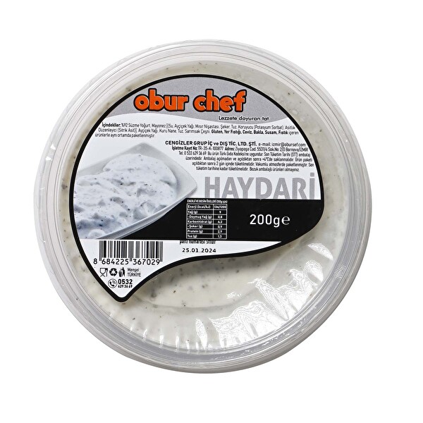 Obur Chef Haydari 200 g | CarrefourSA