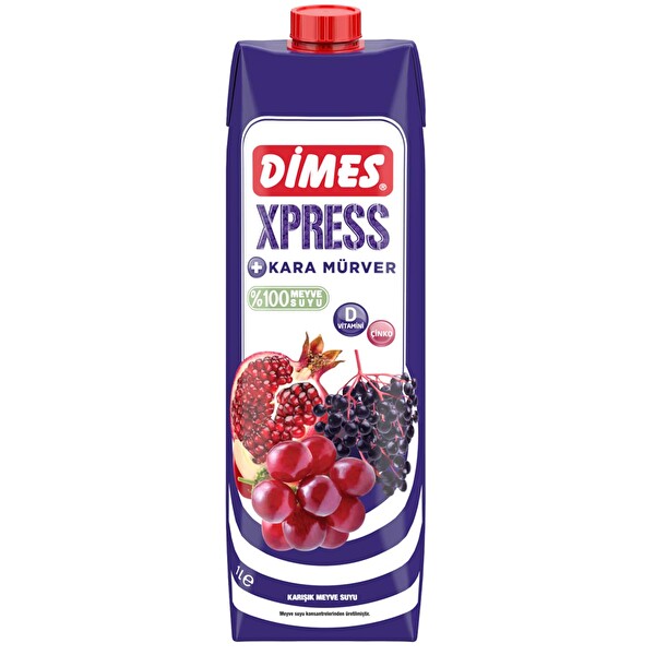 Dimes %100 Xpress Kara Mürver 1 L | CarrefourSA
