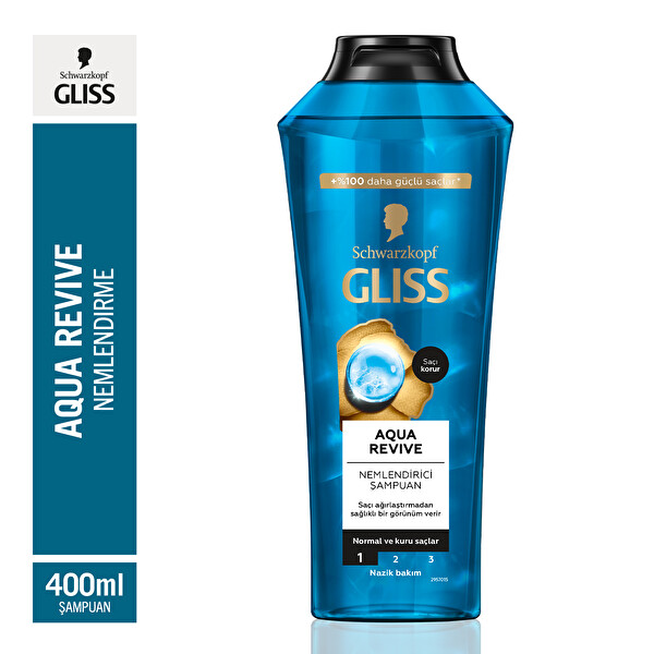 Gliss Aqua Revive Nemlendirici Şampuan 400 ml | CarrefourSA