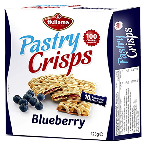 Hellema Pastry Crisps Blueberry Yaban Mersini Dolgulu Bisküvi 125 g ...